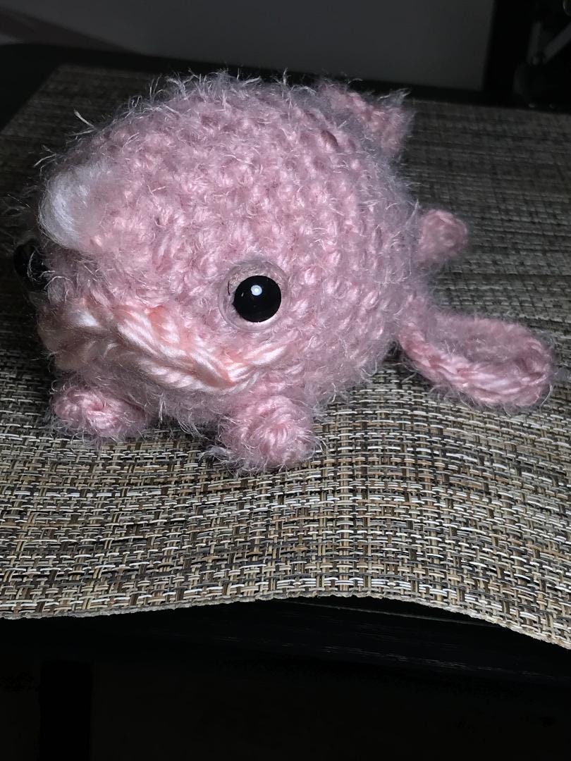 Chaunacops - Deep Sea Angler Fish Hand Crocheted Amigurumi - Etsy