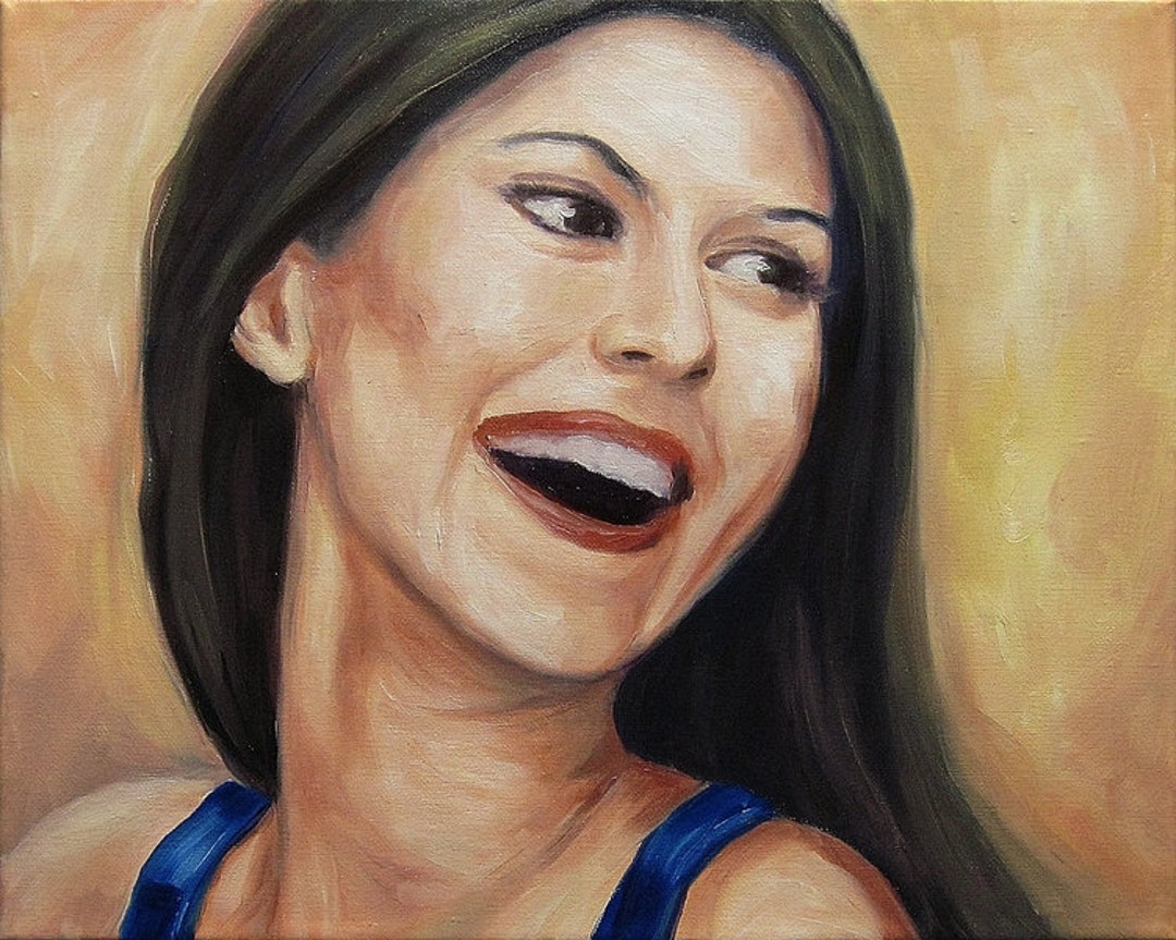 Oil Portrait Karo Modern Art Painting Jannys ART - Etsy