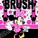 Minnie Mouse Wash Brush Floss Flush 8x10 Kids - Etsy