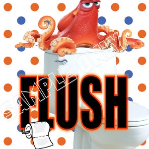 Finding Nemo Version 2 Wash Brush Floss Flush Kids Bathroom | Etsy