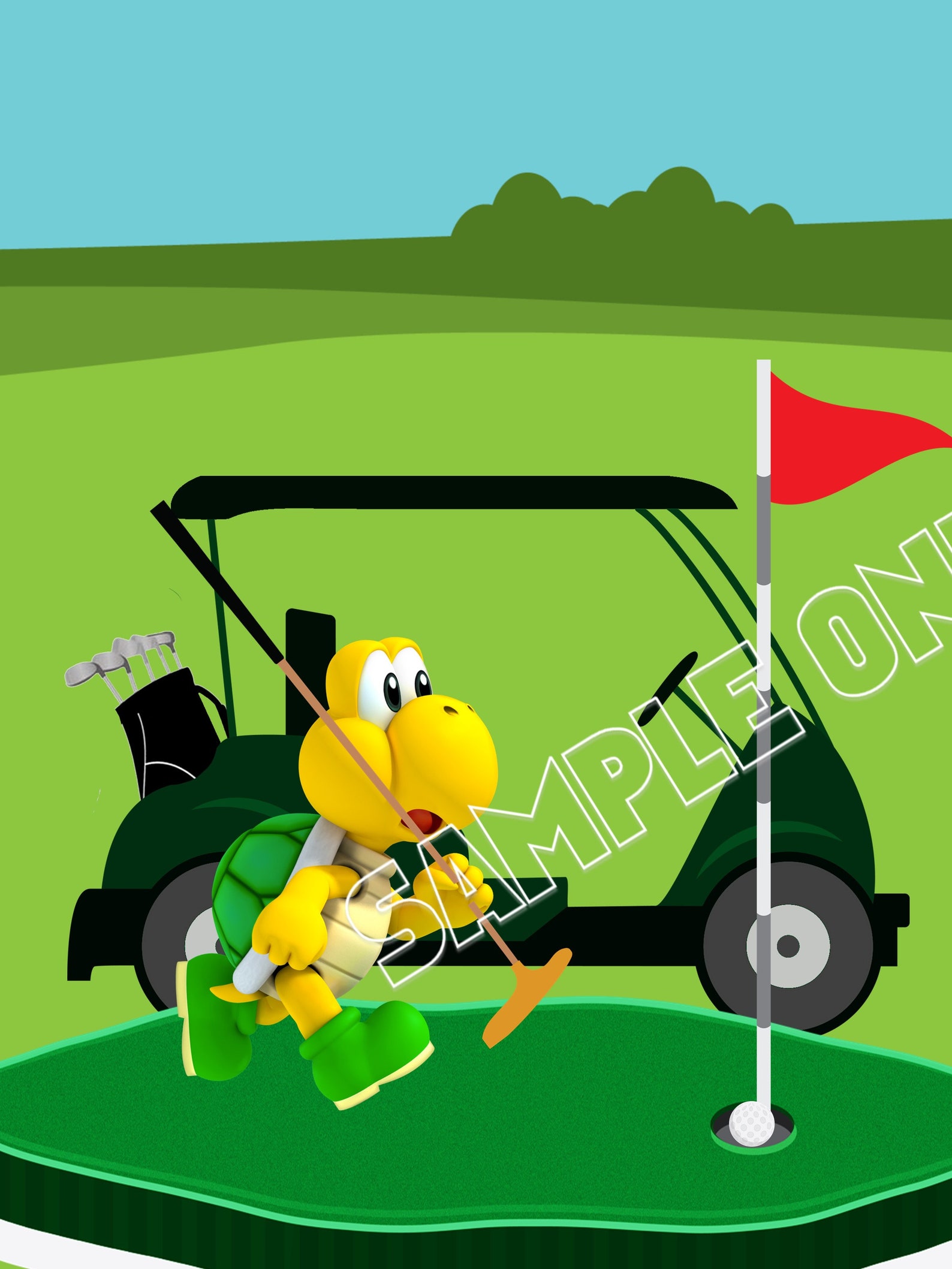 Golf Super Mario Wall Art Prints Kids Room Decor Junior - Etsy