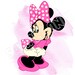 Minnie Mouse Trio Pink Watercolor Splashes Wall Art Prints - Etsy
