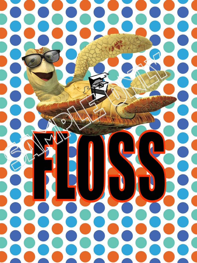 Finding Nemo Version 2 Wash Brush Floss Flush Kids Bathroom - Etsy