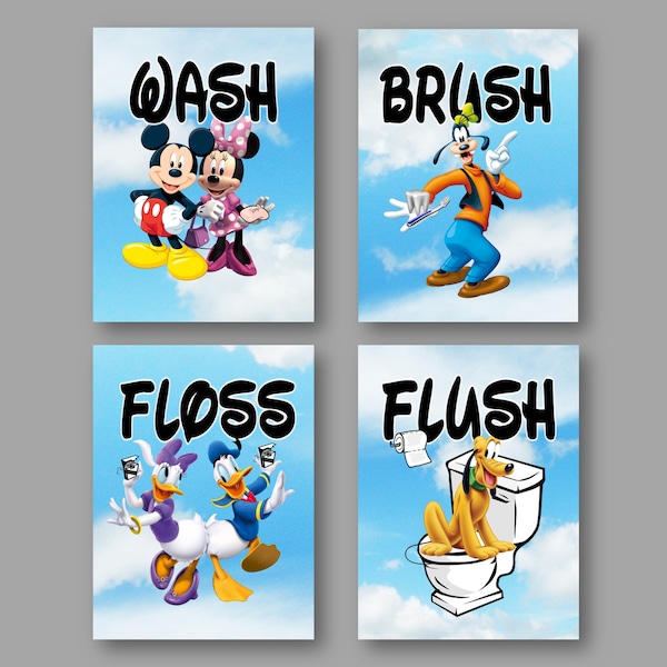 Mickey Mouse Clubhouse Bathroom Decor - Etsy