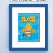 Bubble Guppies Wash Brush Floss Flush Kids Bathroom Decor Wall Art ...