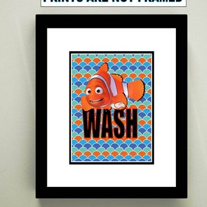 Finding Nemo Version 2 Wash Brush Floss Flush Kids Bathroom - Etsy