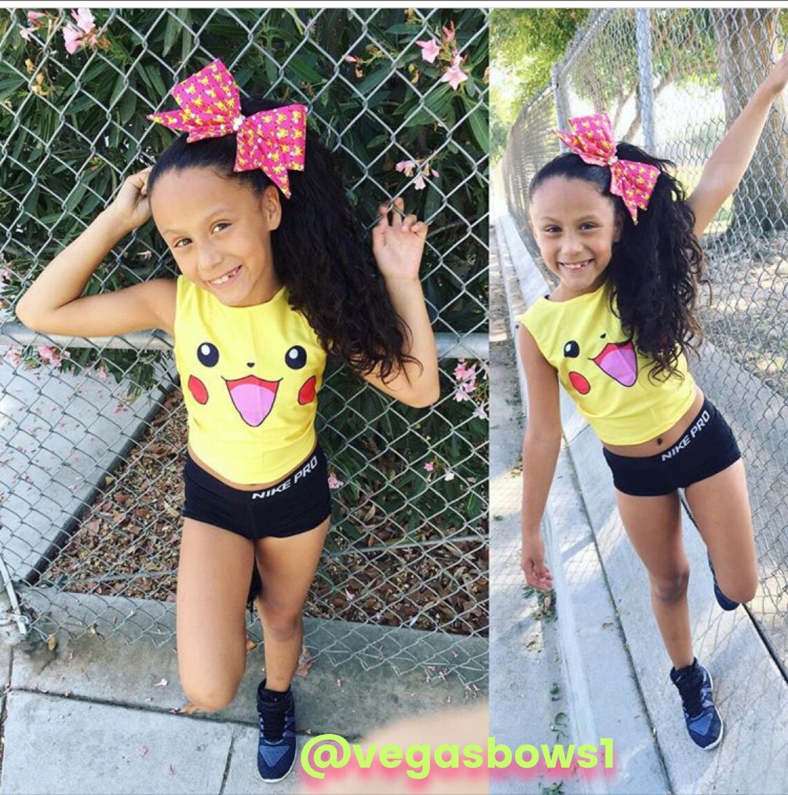 Pink Pikachu Bow - Etsy