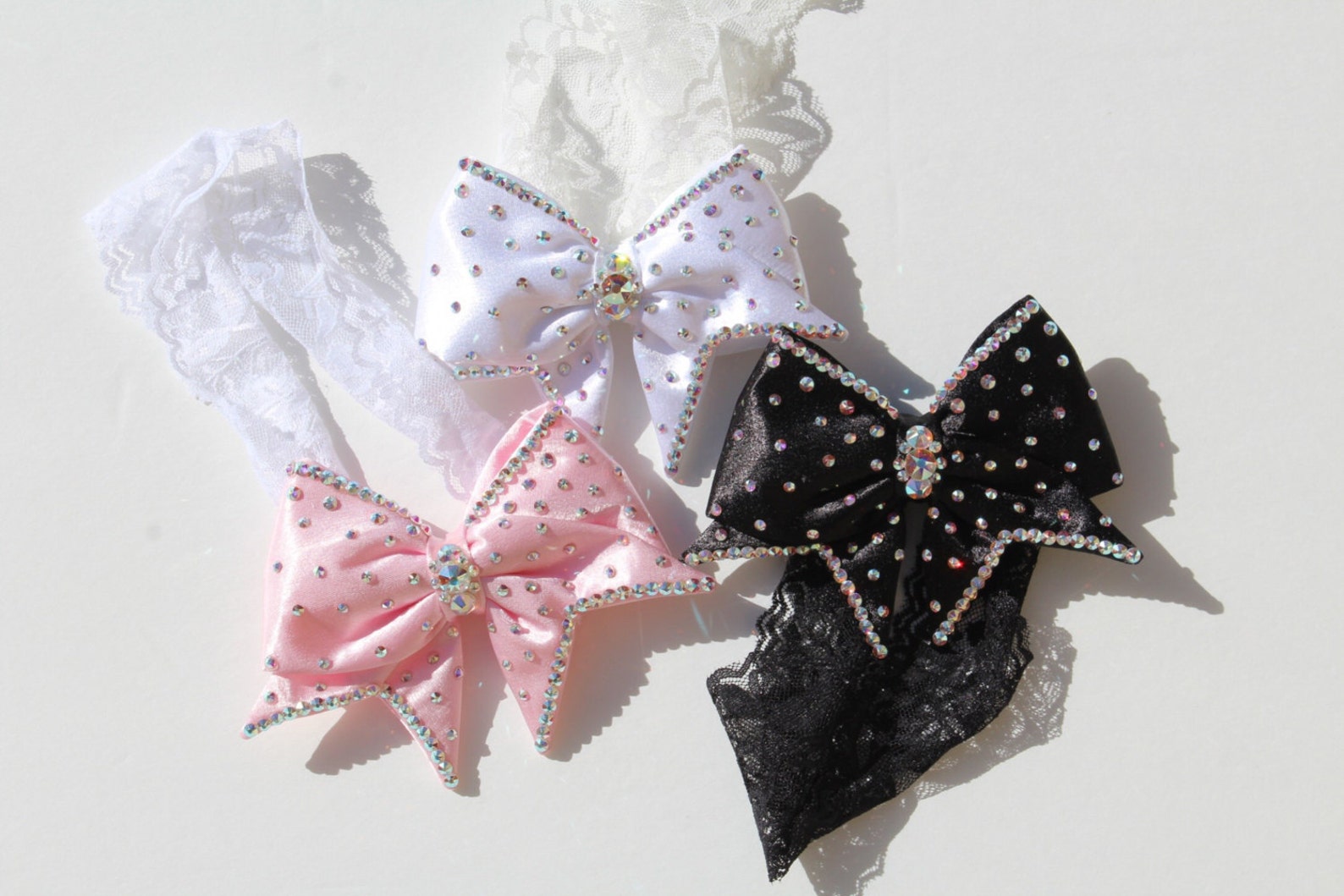 Posh Pink Bow Band Clip or Pony - Etsy