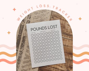Weight Loss Tracker, 100 Lbs, Weightloss Journal, 100 Pound Lost ...