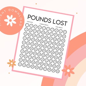 Weight Loss Tracker, 100 Lbs, Weightloss Journal, 100 Pound Lost ...
