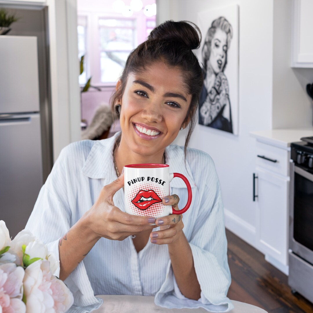 Retro Sayings Coffee Mug | Pinup Girl Coffee Mug, Pinup Girl Gifts ...