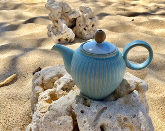 Ocean Blue Teapot - Etsy