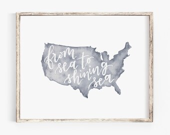 Sea to Shining Sea | Etsy