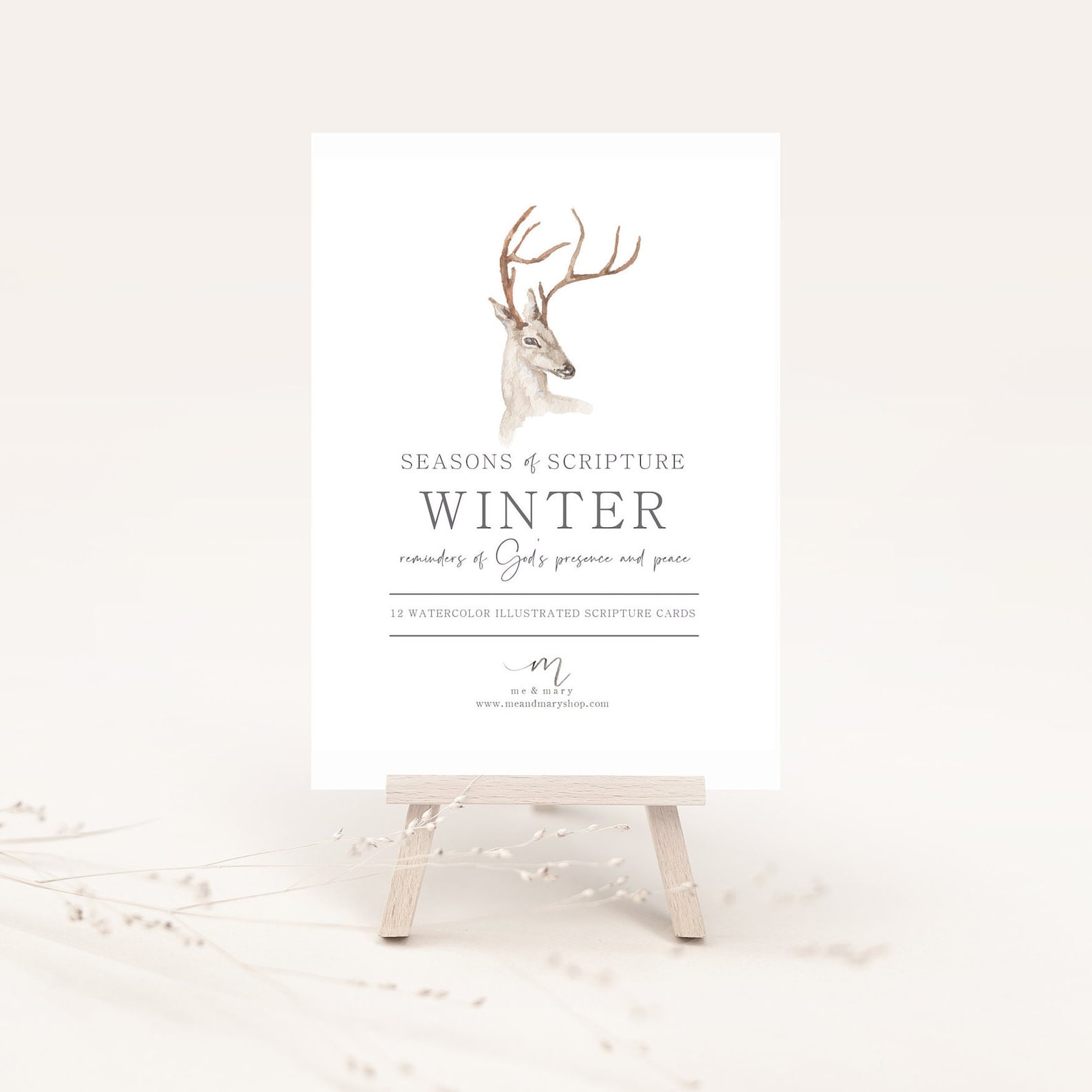 Scripture Card Set - WINTER Edition - Watercolor Illustrated Bible ...