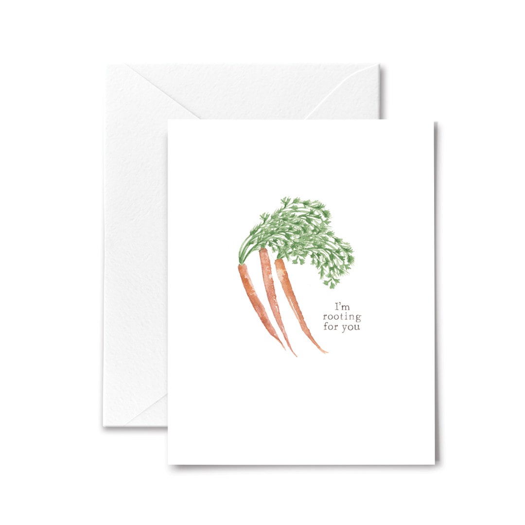 Encouragement - Root for You - Carrot - Etsy