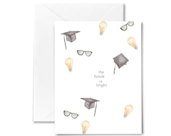 C-0412 the Future is Bright Graduation Card - Etsy