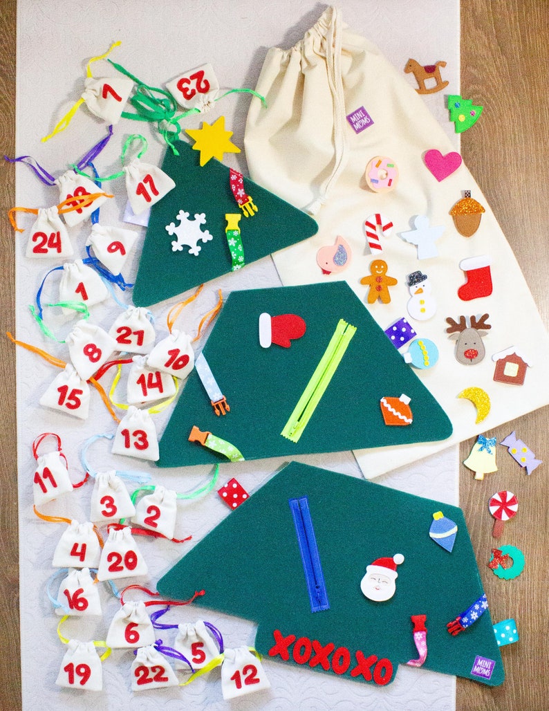 Handmade Felt Advent Calendar With Ornaments & Baby Busy Boards ...