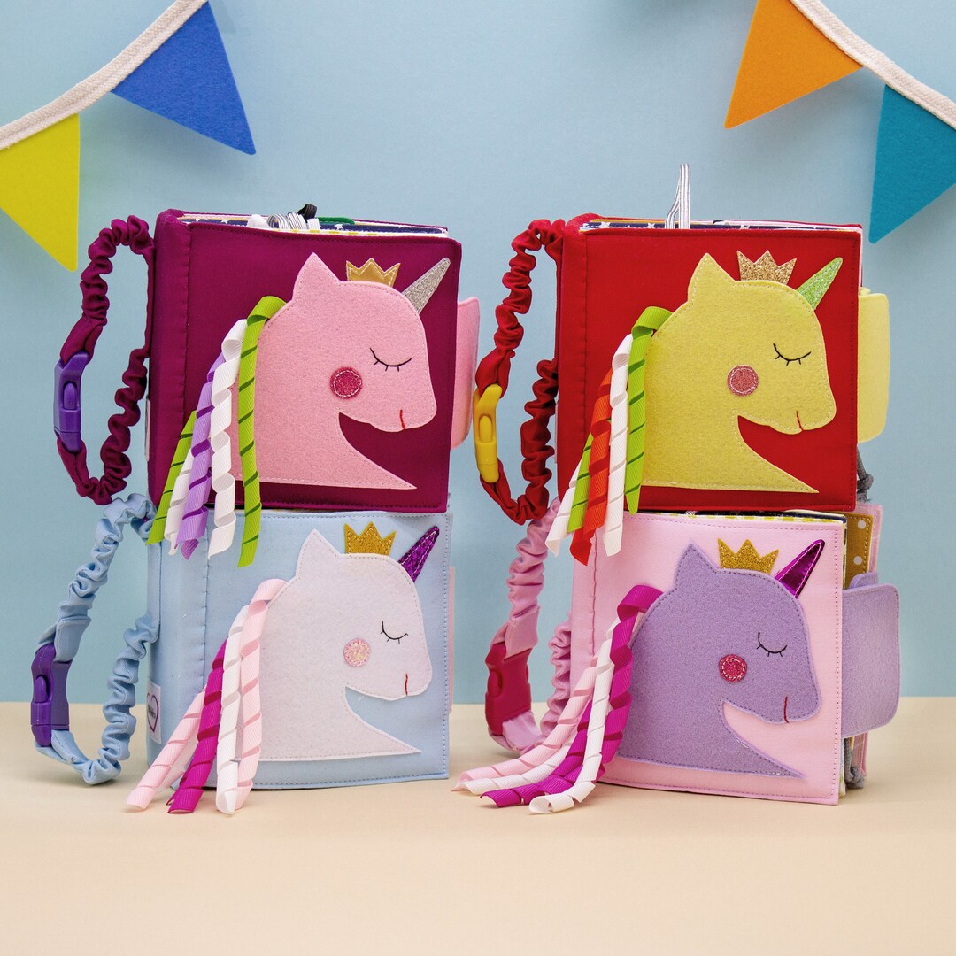 Felt Quiet Book: Unicorn Montessori Busy Book for Baby - Etsy