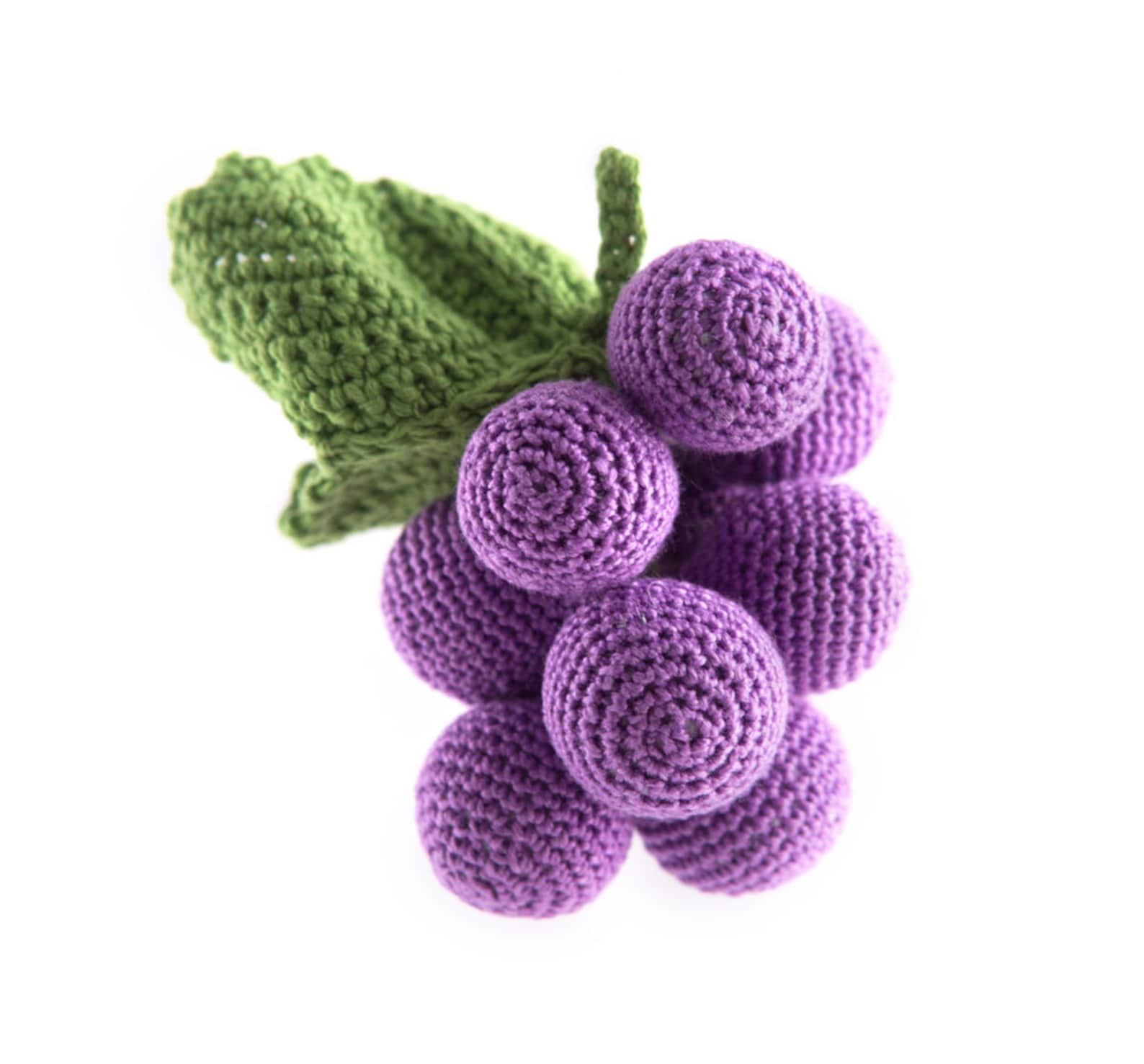 Crochet Fruit Grapes | Toddler Pretend Play Toy Food | Kitchen ...