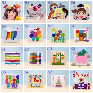 Personalized Felt Quiet Book for Toddlers: Interactive Sensory Toy - Etsy