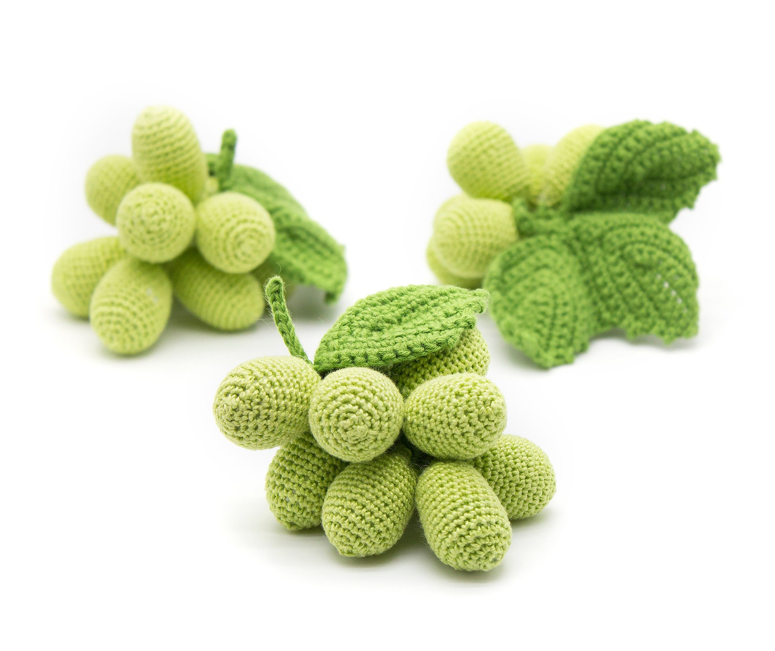 Crochet Fruit Grapes | Toddler Pretend Play Toy Food | Kitchen ...