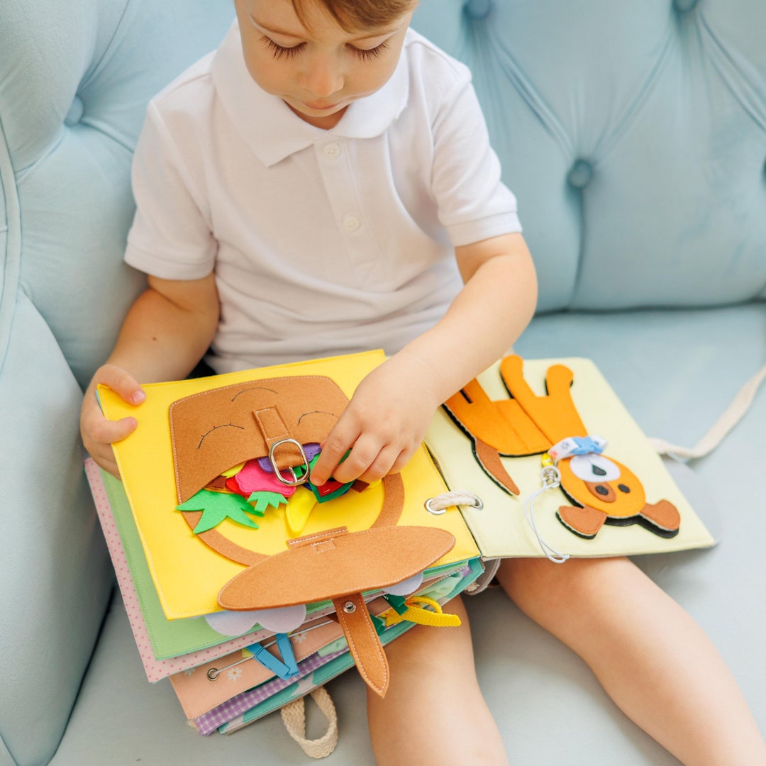 Personalized Quiet Book: Toddler's Sensory Felt Activity Toy ...