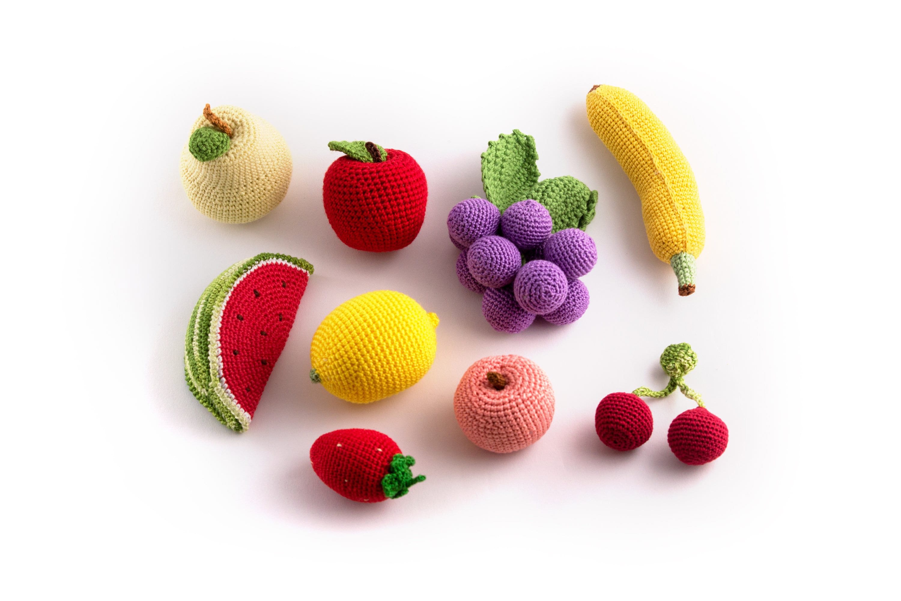 Crochet Fruit Grapes | Toddler Pretend Play Toy Food | Kitchen ...