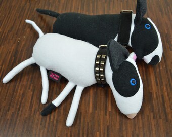 White Bull Terrier Plush Bull Terrier Doll Dog Lover Gift | Etsy