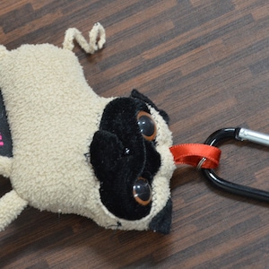 Cute Pug Keychain, Plush Pug Doll , Pug Gift, Dog Lover Gift, Pug Plush ...