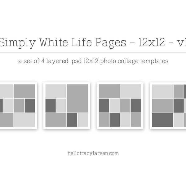 12x12 Digital Template - Etsy