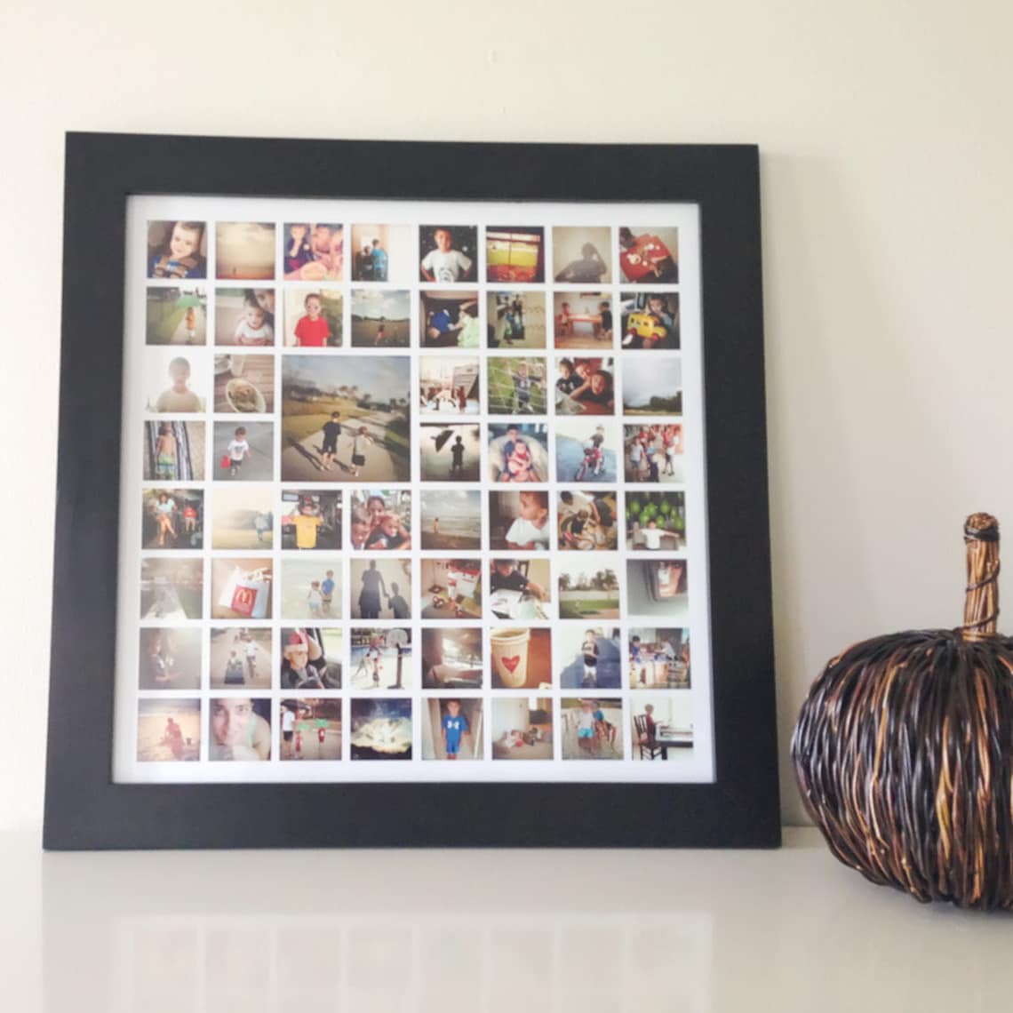 20x20 Digital Photo Collage Templates (v1) Simple, Easy, Modern & White ...