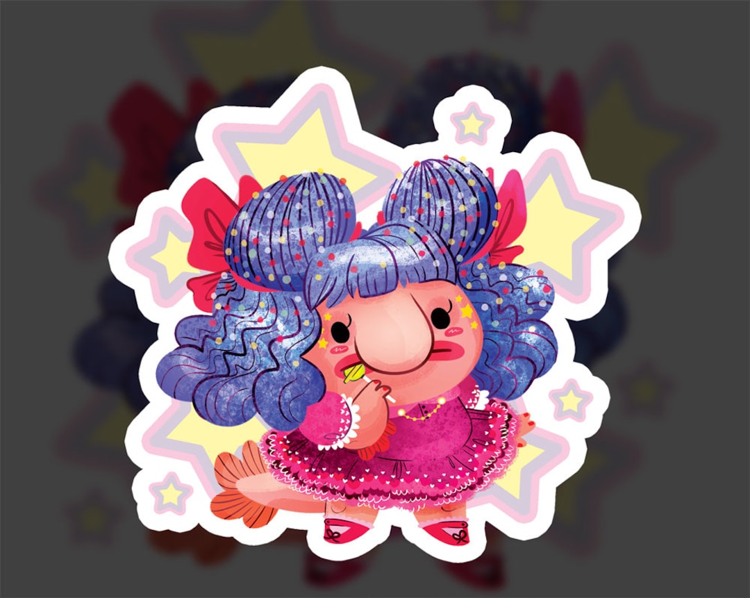 Pretty Blobfish Sticker Vinyl Waterproof Stick to Metal - Etsy