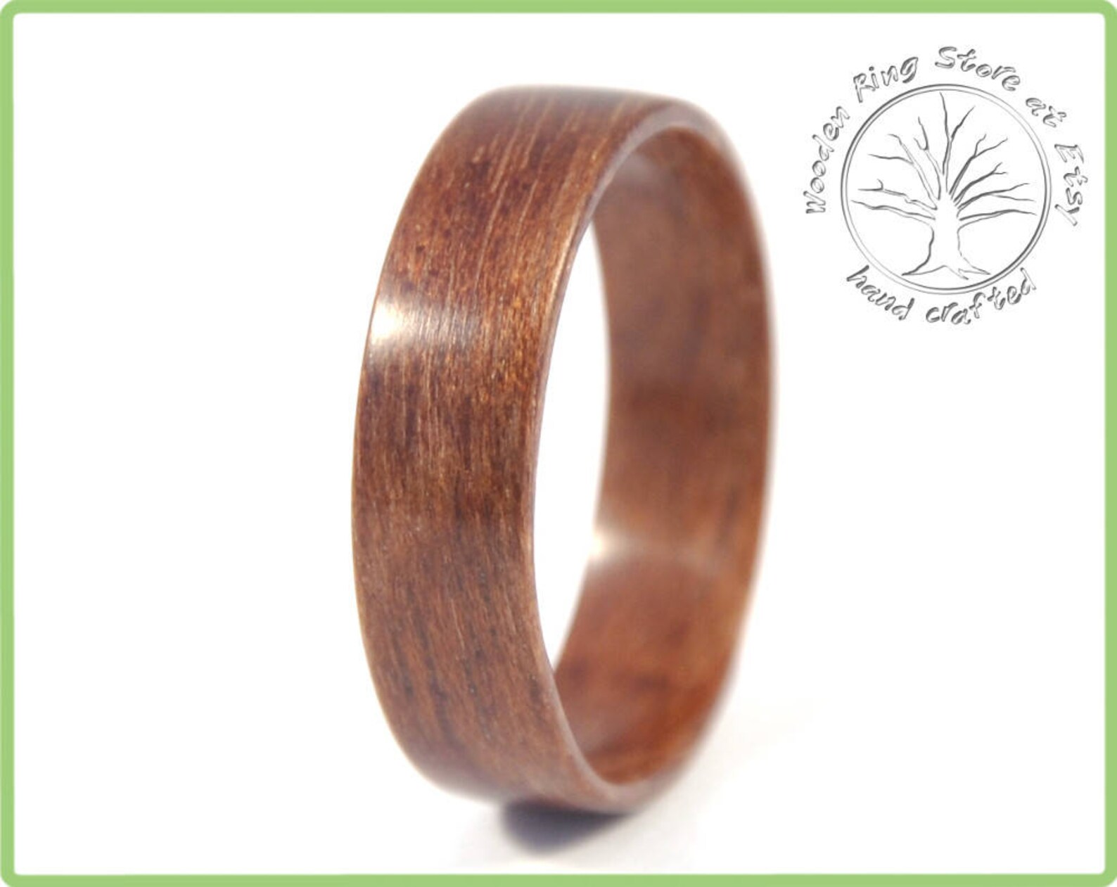 Walnut Wooden Ring. Engagement Ring, Wedding Ring, Anniversary Gift ...