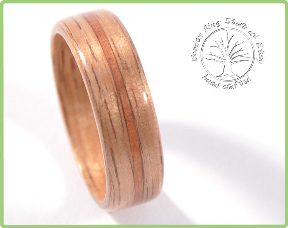Anillo de madera para hombre hecho de madera negra australiana e ...