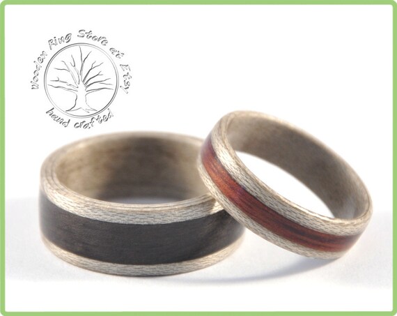 Alternative wedding ring set. Couples rings | Etsy