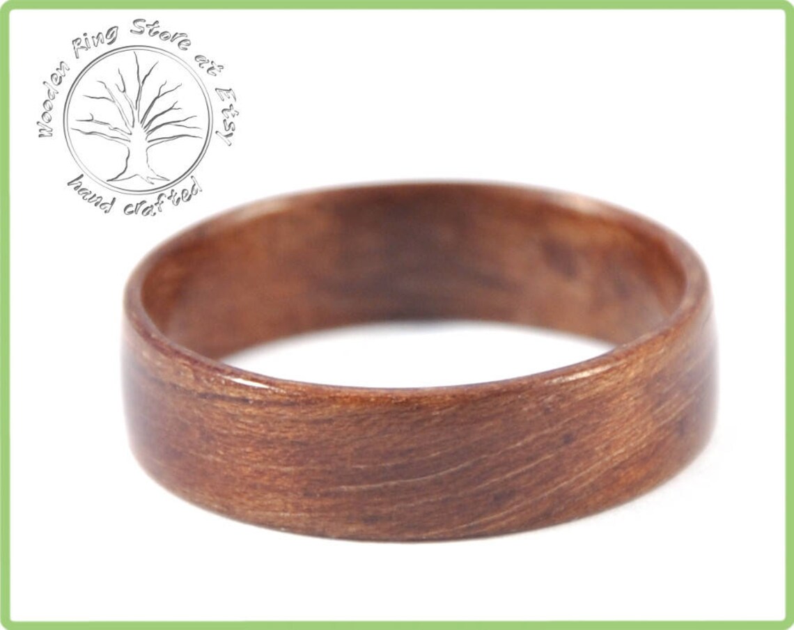 Walnut Wooden Ring. Engagement Ring Wedding Ring Anniversary - Etsy