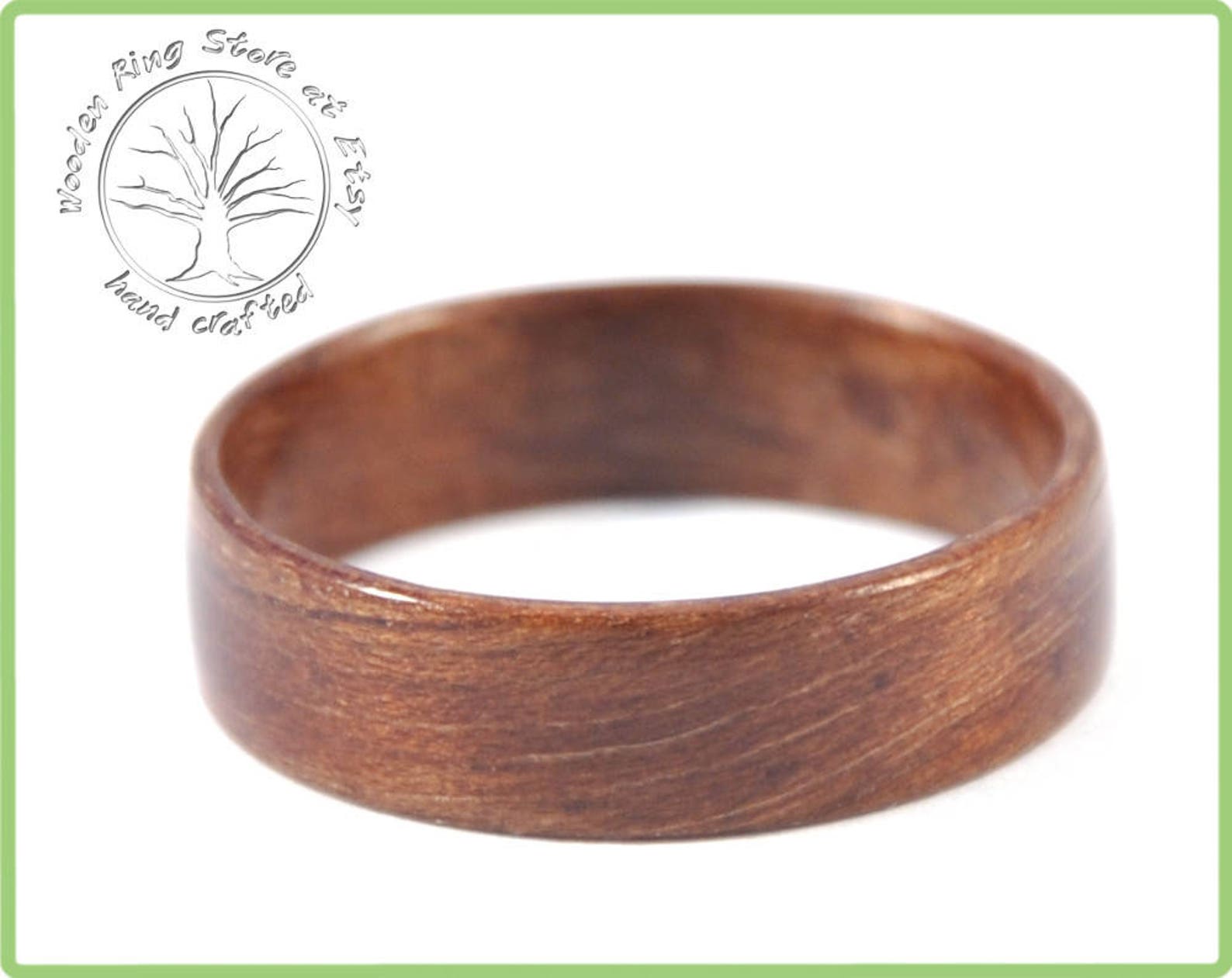 Walnut Wooden Ring. Engagement Ring Wedding Ring Anniversary - Etsy