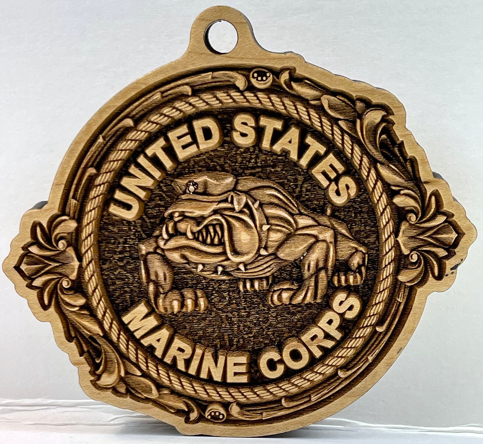 USMC Marine Corps Logo Devil Dog / Bulldog 3D Maple Wood - Etsy