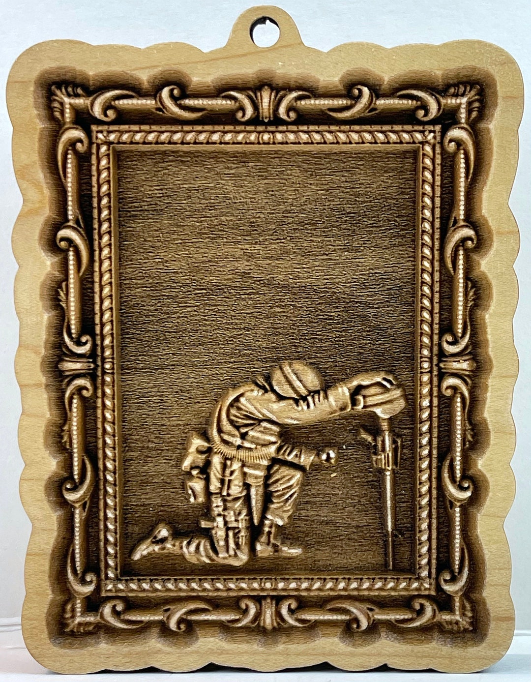 Fallen Soldier Frame 3D Maple Wood Ornament / Shelf Decor - Etsy