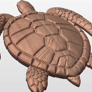 Sea Turtle STL File for a 3D CNC Router. - Etsy Australia