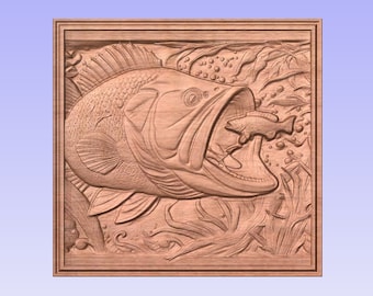 Bass 3d Cnc Pattern for Your CNC Router / STL File - Etsy