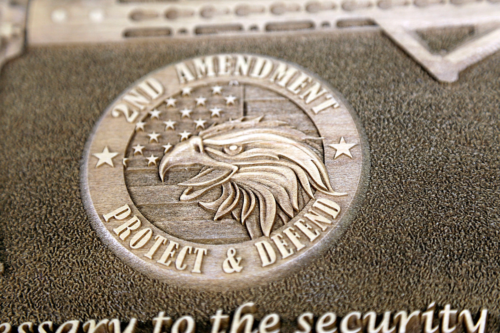 Personalized AR-15 Wood Plaque Sign With Second Ammendment | Etsy