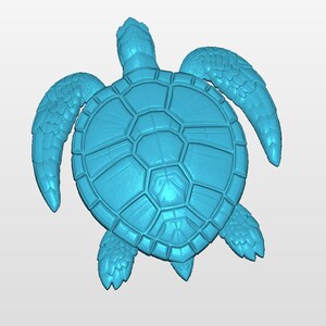 Sea Turtle STL File for a 3D CNC Router. - Etsy