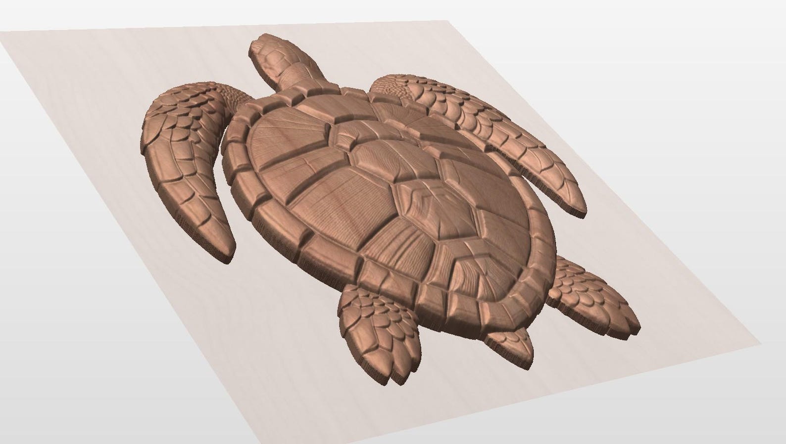 Sea Turtle STL File for a 3D CNC Router. - Etsy