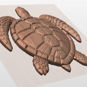 Sea Turtle STL File for a 3D CNC Router. - Etsy