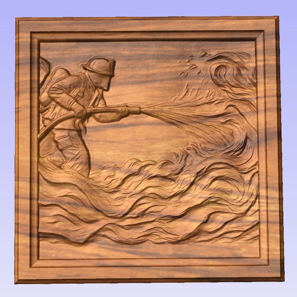 3d Stl Firefighter - Etsy