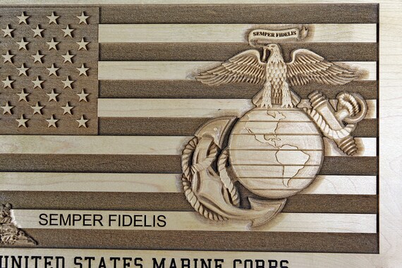 Usmc Logo Flag Clothing