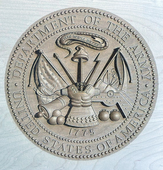 Digital Engraving File US Army Emblem 3D Illusion File for - Etsy