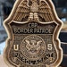 Wooden Custome and Border Patrol Agent Badge Personalized 3D Maple Wood ...