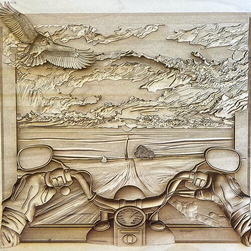 Digital Engraving File jesus Cross Well 3D Illusion File for - Etsy